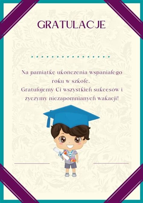 Wklejki do książek na koniec roku