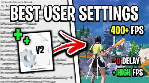 Best Game User Settings In Fortnite Chapter 4 Season 2 UPDATED