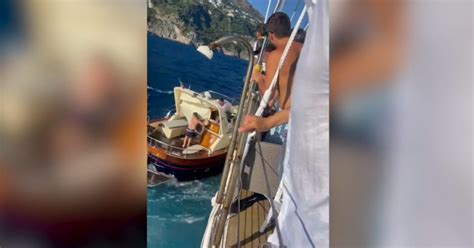Incidente Ad Amalfi Il Video Dello Scontro Tra Il Veliero E Il