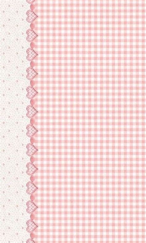 Coquette Aesthetic Wallpaper Pink Plaids And Hearts Soft Wallpaper