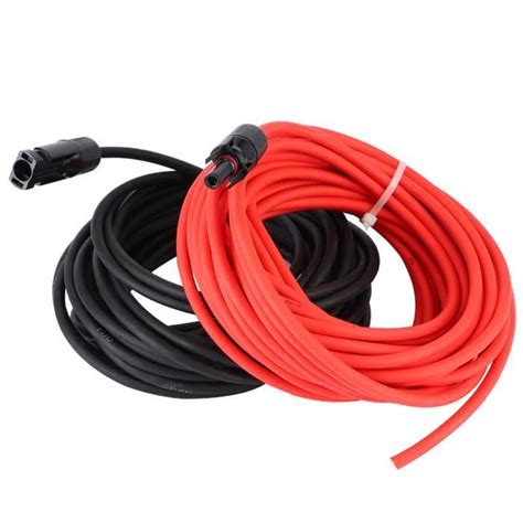 Cordon de câble d extension panneau solaire extérieur 10AWG avec