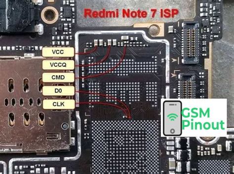 Redmi 7A ISP EMMC PinOUT Test Point Reboot To 9008 EDL Mode 58 OFF