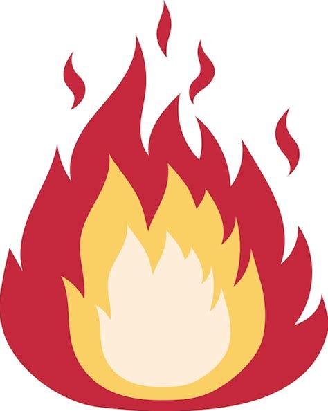 Símbolo del logotipo del elemento fuego ilustración vectorial Vector