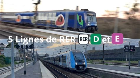 Les 5 Lignes Du RER RER D Et E Partie 2 YouTube