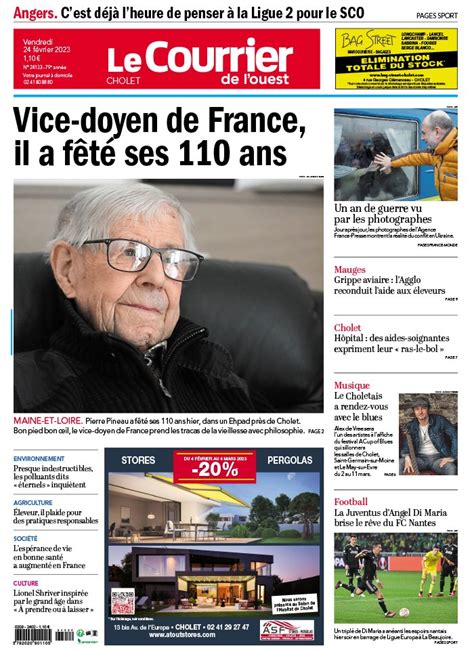 Le Courrier de L Ouest N20230224 du 24 février 2023 à télécharger sur iPad