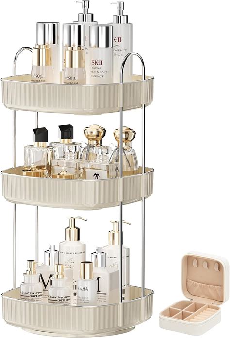 Amazon 360 Rotating Makeup Organizer For Vanity 3 Tier Cosmetic