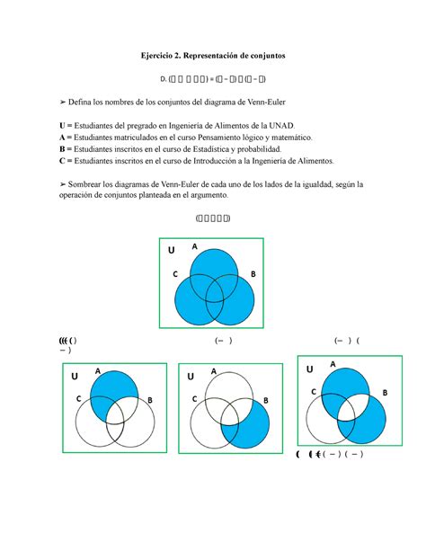 Top 81 Imagen Operaciones De Conjuntos En Diagramas De Venn Abzlocal Mx