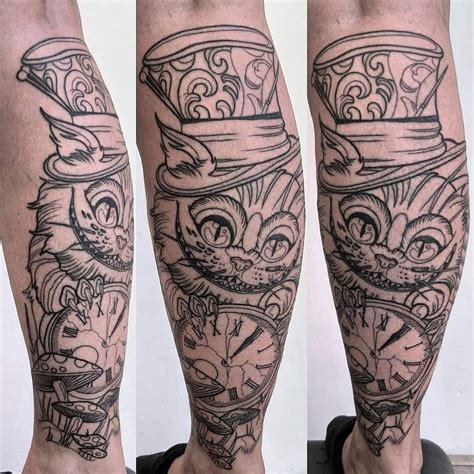 Cheshire Cat Tattoo Designs Simple Small Meaningful Ideas