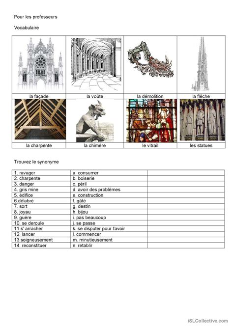 L Ternelle Notre Dame De Paris Comp Fran Ais Fle Fiches Pedagogiques