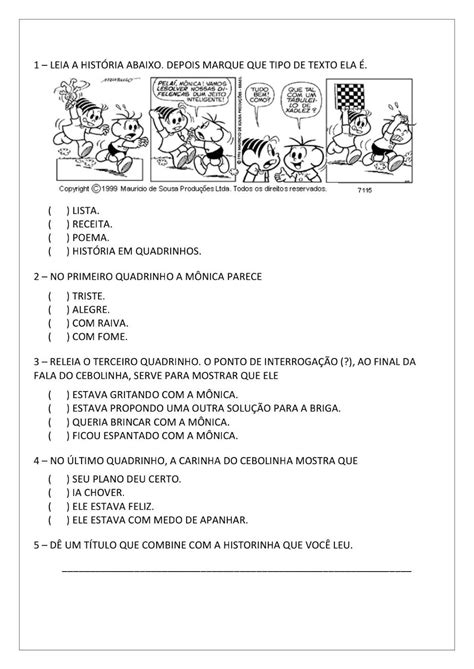 Blog Educação e Transformação Apostila Tirinhas Atividades de