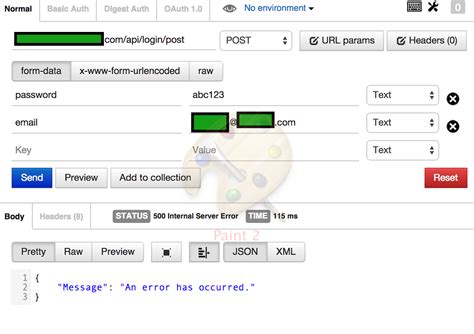 json postman getting an error when manually posting stack overflow