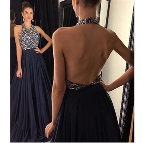 Elegantes Vestidos Largos Para La Noche De Desgaste Del Partido Azul