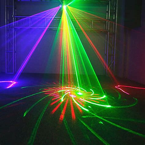 Luz Láser De Disco RGB Haz De Luz A TodoสDj Efecto Proyector Escáner