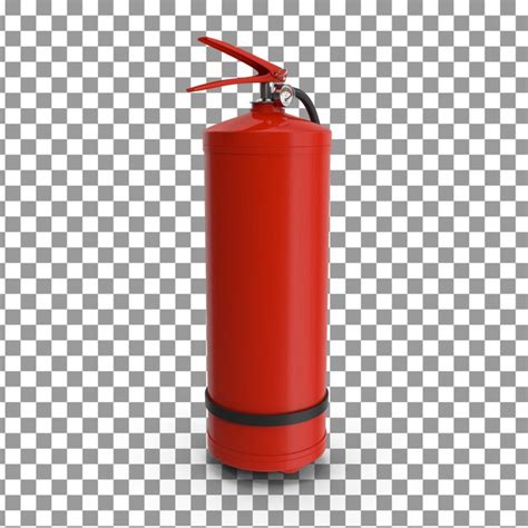 Icono De Extintor De Incendios 3d Psd Sobre Fondo Aislado Y