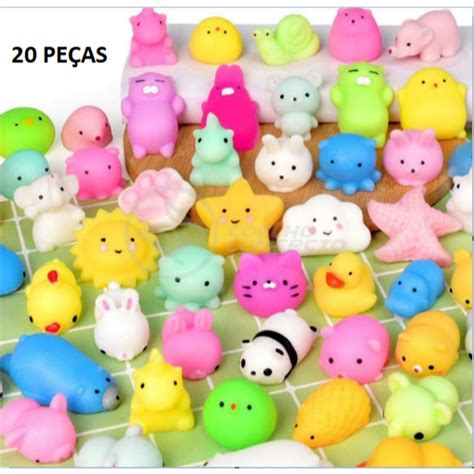 Kit Squishy Bichinho Mochi Macio De Apertar Super Fofo Shopee