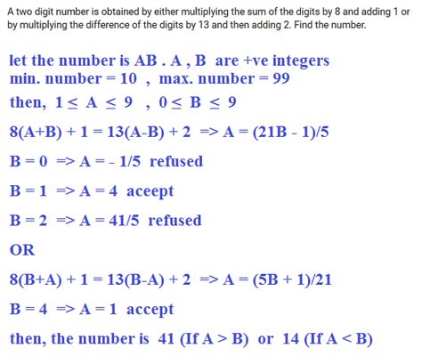 a two digit number is obtained by either multiplying the sum of the digits by 8 and adding 1 or