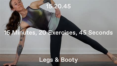 15 Minutes Legs Booty Pilates Workout Tone Sculpt Lean No