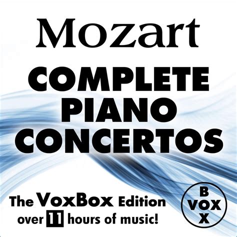 Mozart Complete Piano Concertos The Voxbox Edition Album By