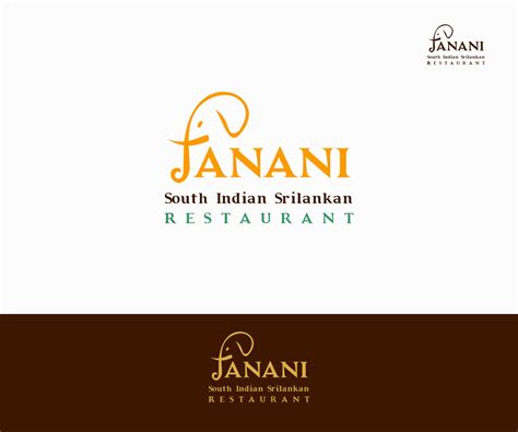 Elegant Traditional Indian Restaurant Logo Design For Janani South