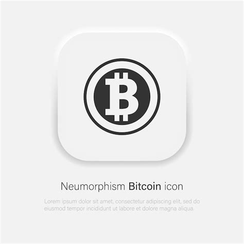 Premium Vector Bitcoin Sign Icon For Internet Money Crypto Currency