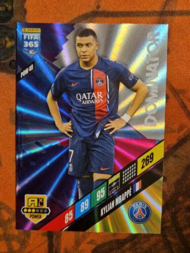 KYLIAN MBAPPÉ 2024 Panini FIFA 365 ADRENALYN XL DOMINATOR Laser POW48