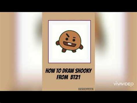 How To Draw Shooky From BT21 YouTube