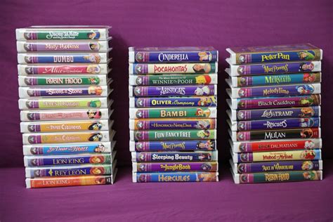 Disney Masterpiece VHS Entire Collection Originalsrare Lot The Lion