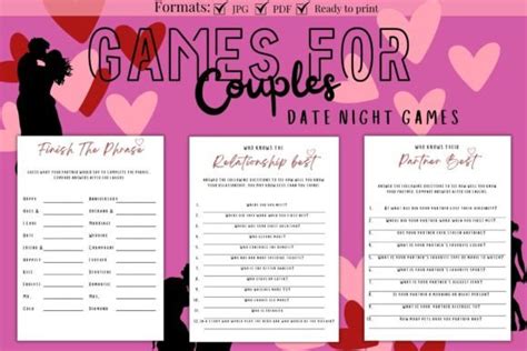 Games For Couples Date Night Games Graphic By Kkdigitalprints · Creative Fabrica
