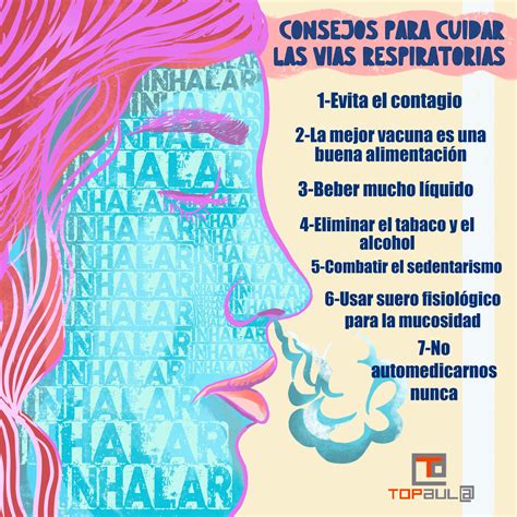 7 Consejos De Salud Para Cuidar Las Vias Respiratorias Infografia TOP