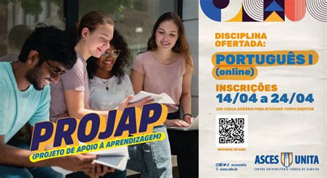 Inscrições abertas para o Projap exclusivo para estudantes Asces Unita