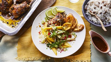 Jerk Chicken And Rice And Peas