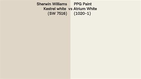 Sherwin Williams Kestrel White Sw Vs Ppg Paint Atrium White