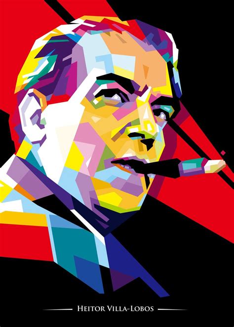 Heitor Villa WPAP Poster By Oppa Rudy Displate