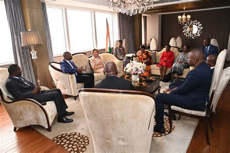 Audience La Première Dame Madame Dominique Ouattara a reçu l