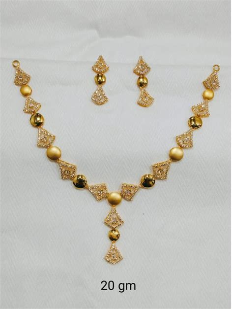 Light Weight Gold Necklace Designs Dhanalakshmi Jewellers