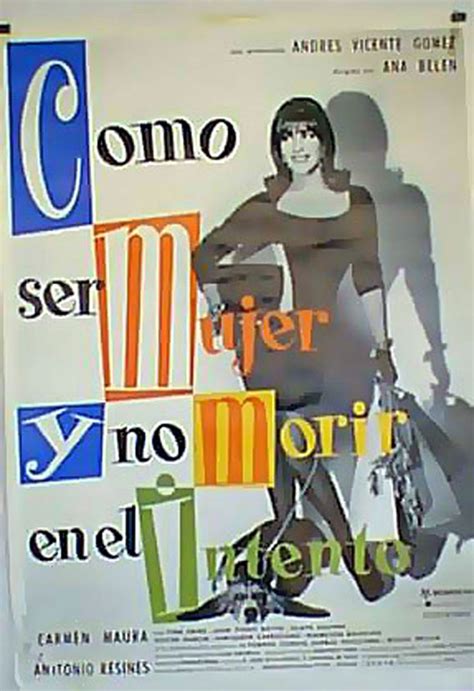 COMO SER MUJER Y NO MORIR EN EL INTENTO MOVIE POSTER COMO SER