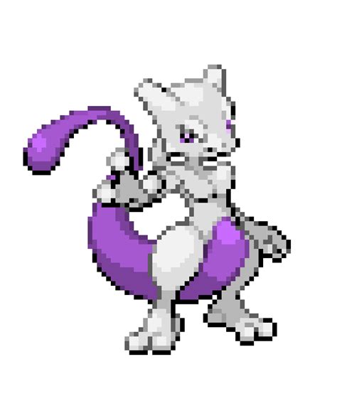 Mewtwo Pixel Art Maker