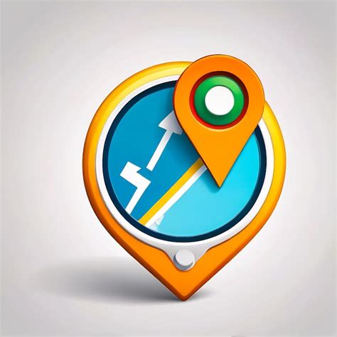 3d gps icono pin marcador ubicación mapa punteros Foto Premium