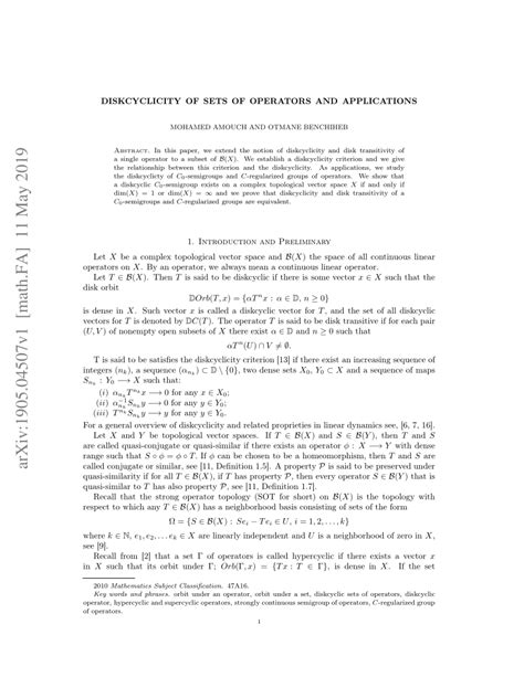 pdf diskcyclicity of sets of operators and applications