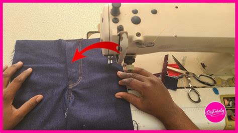 Cómo coser Cierre Cremallera frontal en Jean Técnicas de costura