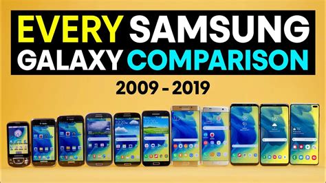 Every Samsung Galaxy S Comparison 2019 YouTube