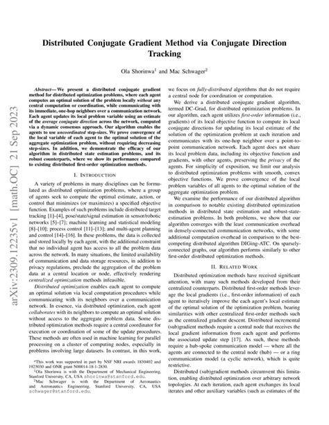 distributed conjugate gradient method via conjugate direction tracking deepai