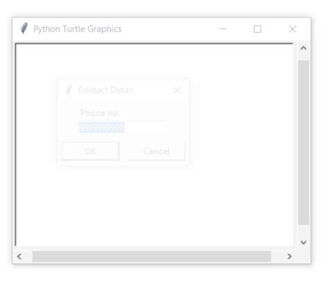 python中的turtle numinput 函数 极客教程