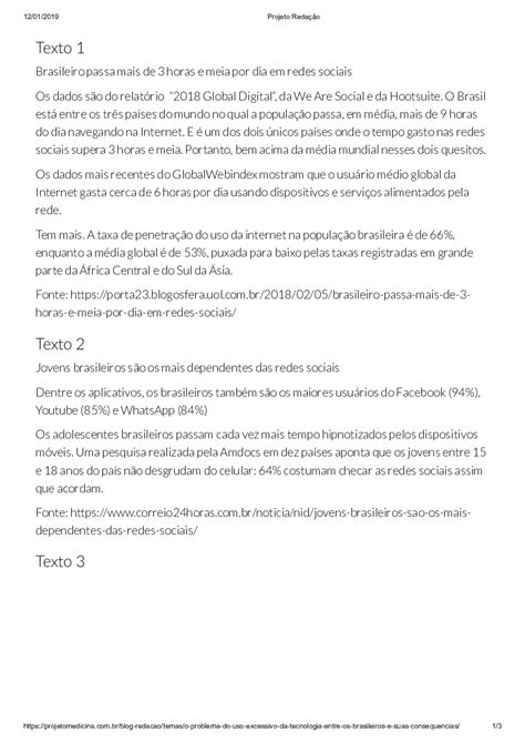 As Consequ Ncias Do Uso Excessivo Das Redes Sociais Reda O Edukita