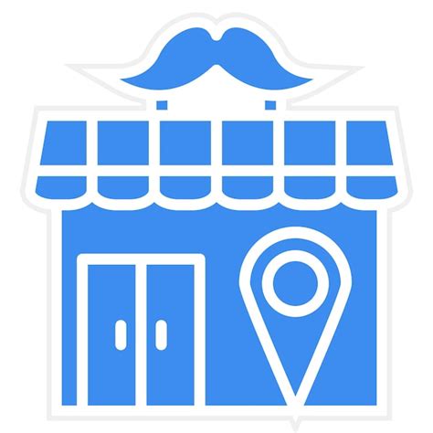Premium Vector Barber Location Icon Style
