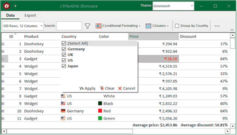 Flexgrid A Winforms Datagrid Visual Studio Marketplace