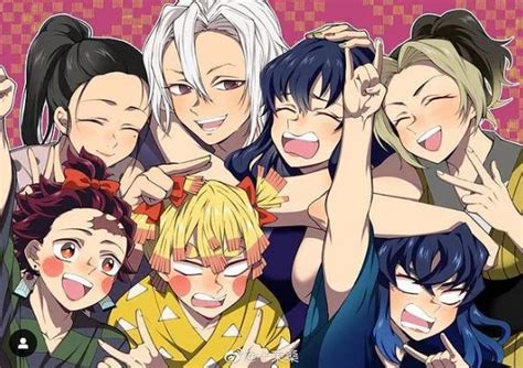 Hinatsuru Tengen Suma Makio Tanjiro Zenitsu Inosuke Slayer