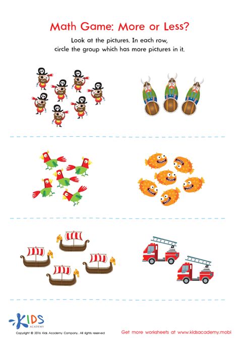 More And Less Worksheets Greater Than Less Than Worksheets For