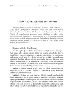 203 İnsan Haklar Evrensel Beyannamesi 203 nsan haklar evrensel