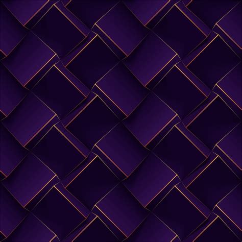 Premium Vector Dark Purple Seamless Geometric Pattern